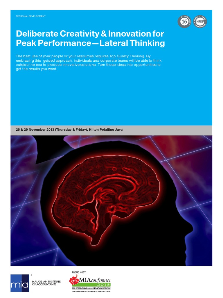 EDUCO131128G Lateral Thinking v12013 963 | PDF | Creativity | Thought