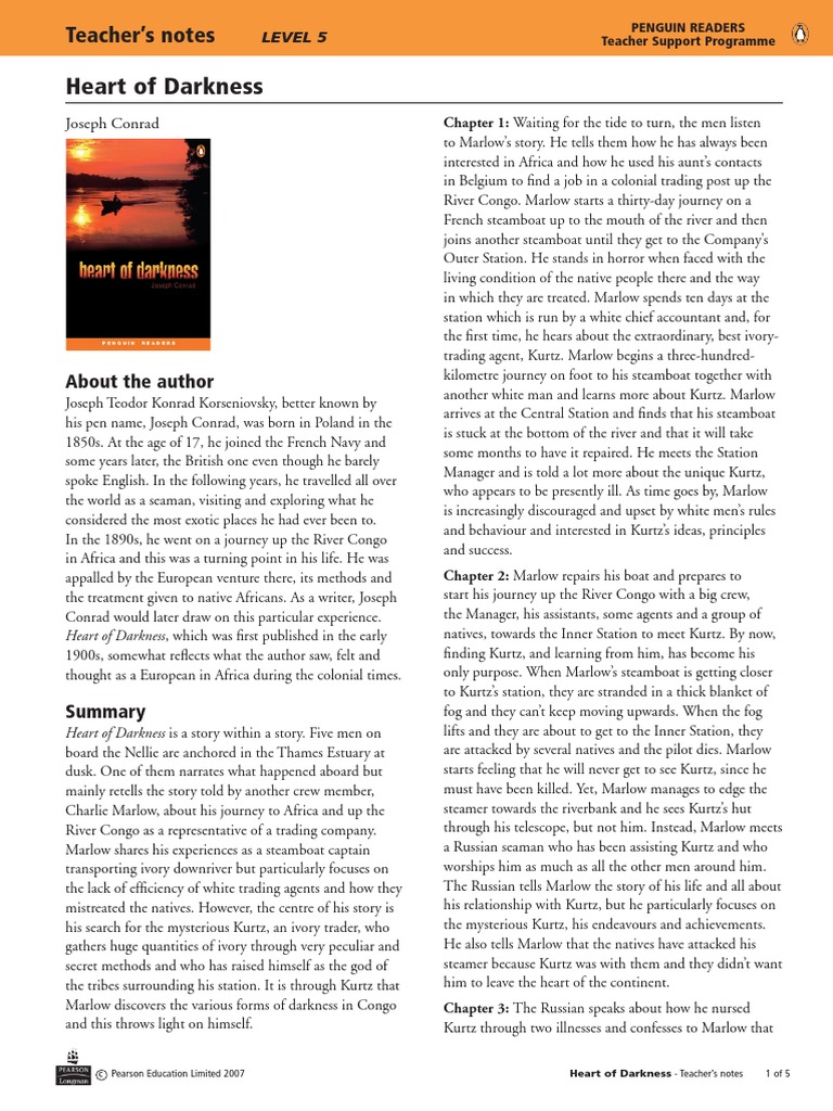 Heart of Darkness - Penguin Notes | PDF | Heart Of Darkness | Kurtz ...