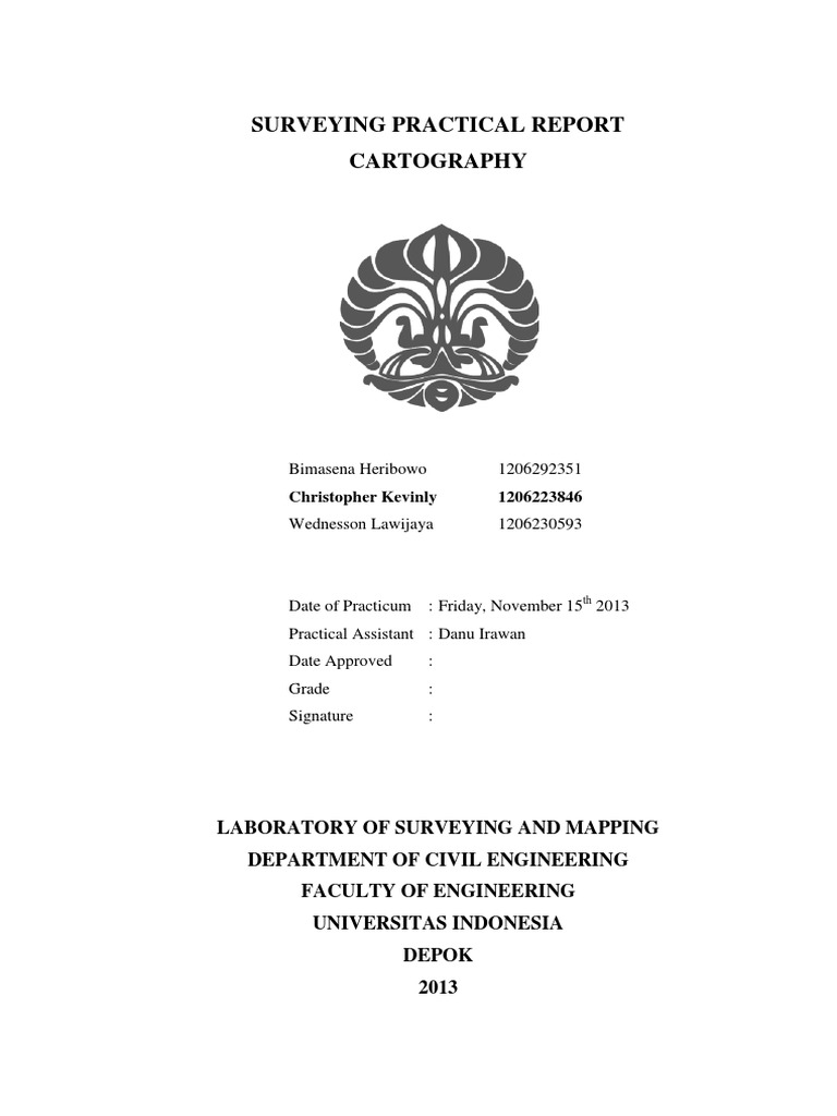 Surveying Practical Report - Cartography Kevinly | PDF | Contour Line ...