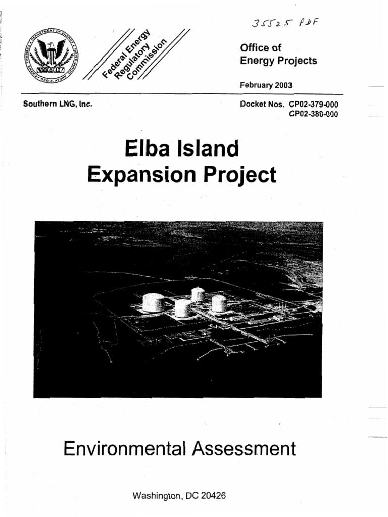 Elba LNG | PDF | Liquefied Natural Gas | Federal Energy Regulatory ...