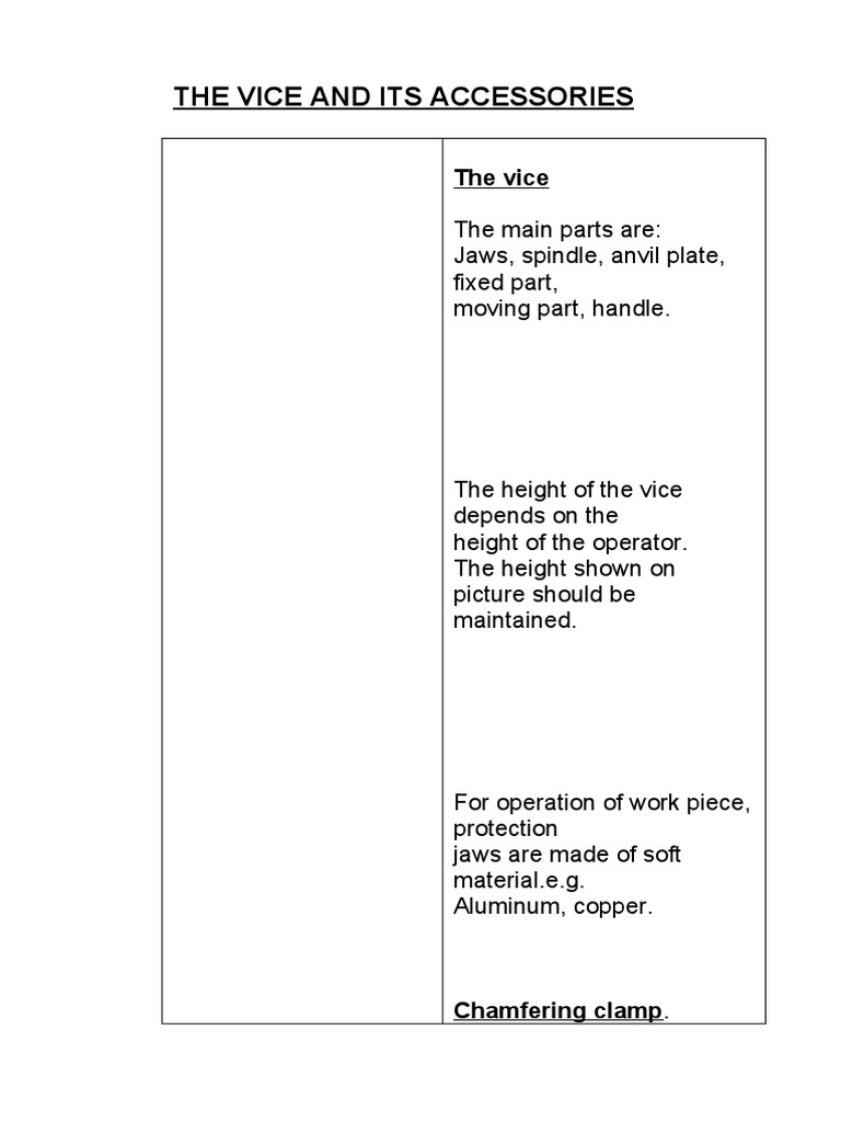 TOOL MAKING-Bench Work-Practical. Reference Notes For Engineers. | PDF ...