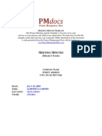 Meeting Minutes Template (MOM) | PDF | Business