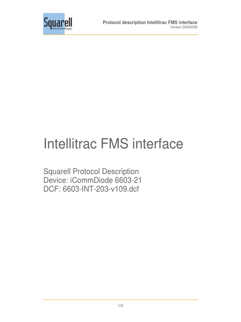 6603 Int 203 v109 Protocol Icomm Diode Intellitrac | Download Free PDF ...
