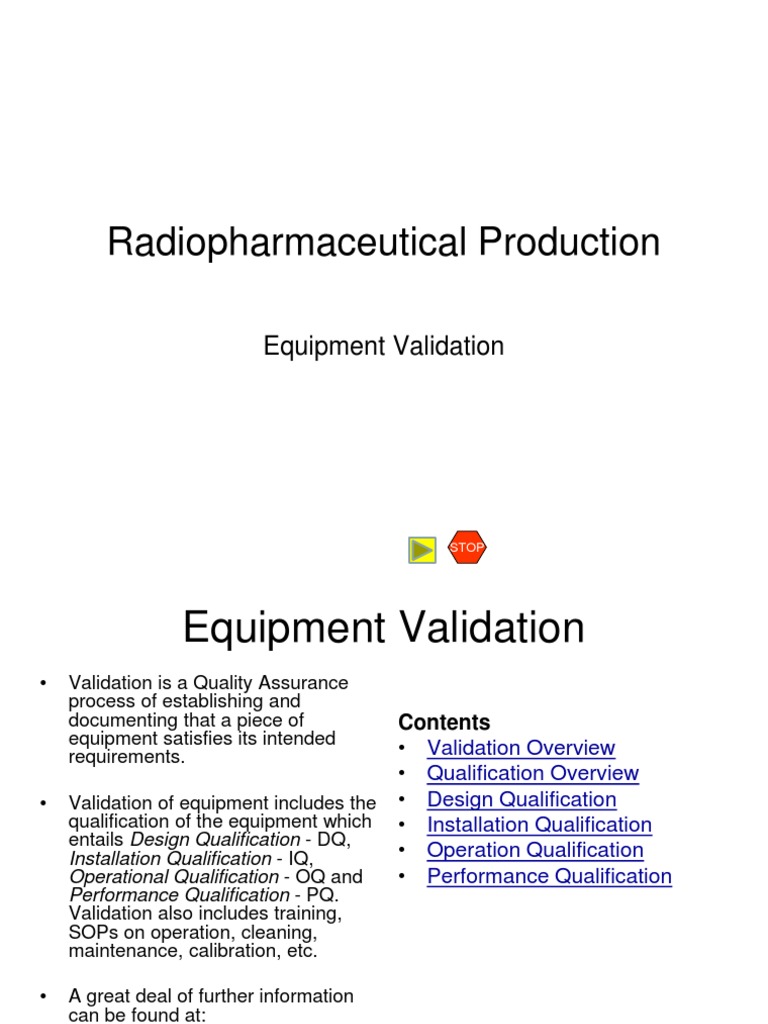 Equipment Validation in Pharma | PDF | Verification And Validation ...