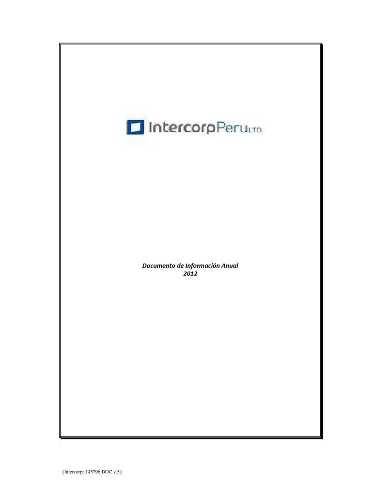 Intercorp Perú | PDF | Perú | Crecimiento económico
