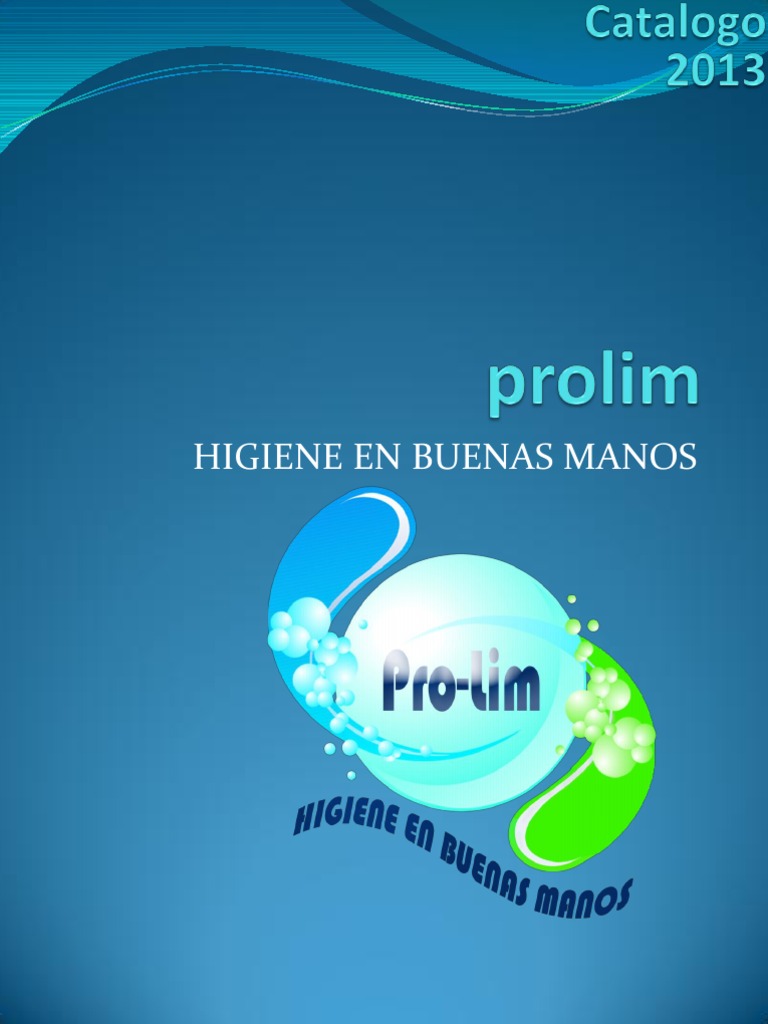 Catalogo Prolim 2013 | Desinfectante | Residuos