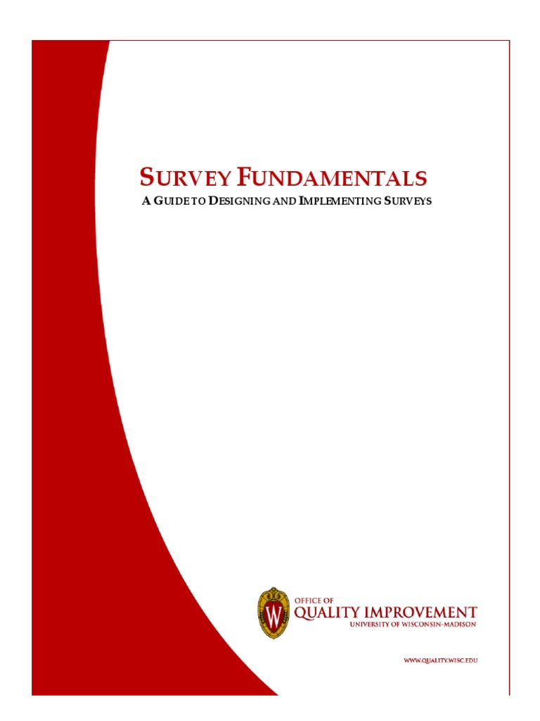 Survey Fundamentals - A Guide To Designing and Implementing Survey ...