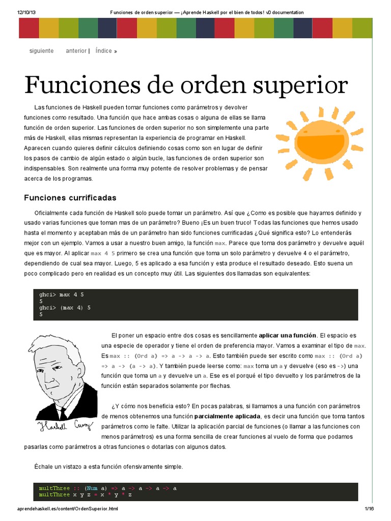 Funciones de Orden Superior | PDF | Programacion Funcional | infinito