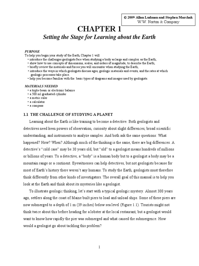01 Introduction To Studying The Earth | PDF | Weight | Earth