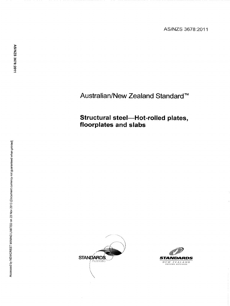 As3678 2011 | PDF | Metals | Building Materials