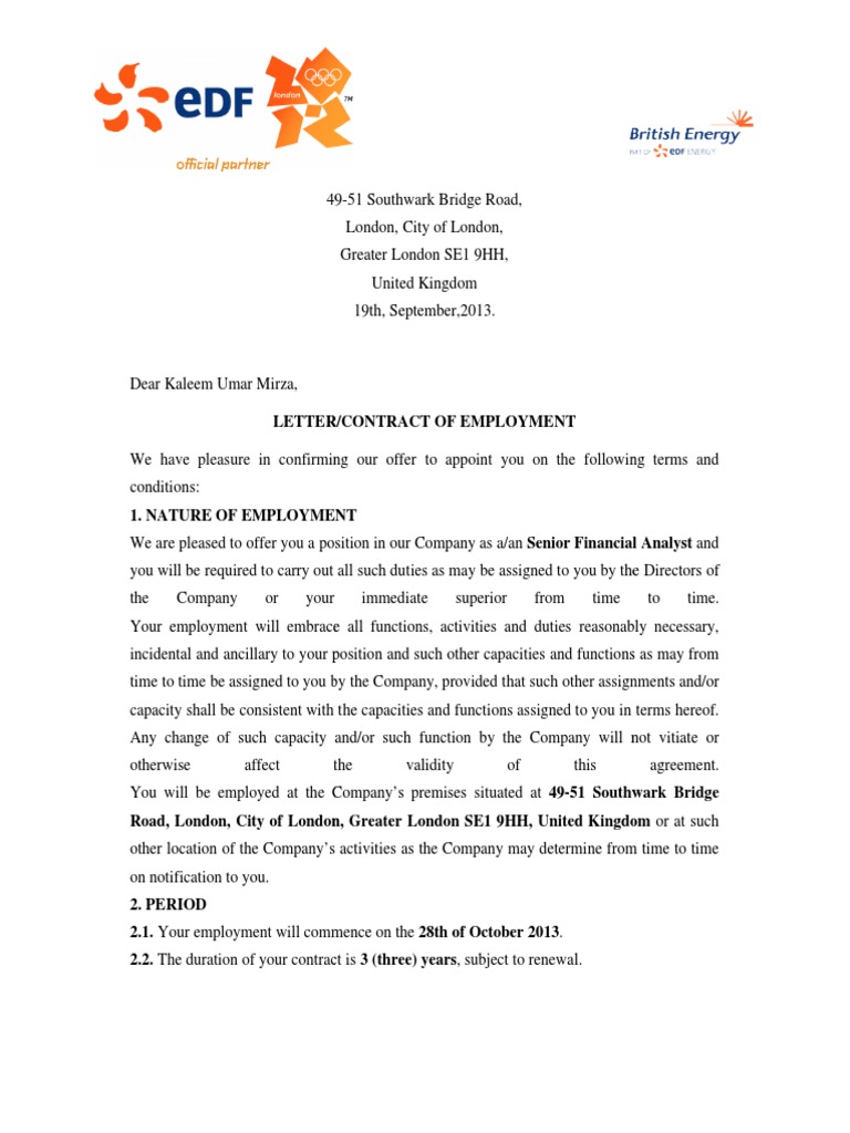 Edf Energy | Employee Benefits | Employment | Free 30-day Trial | Scribd