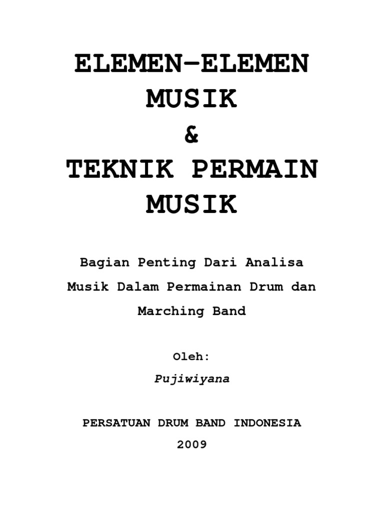 Elemen Dasar Musik | PDF