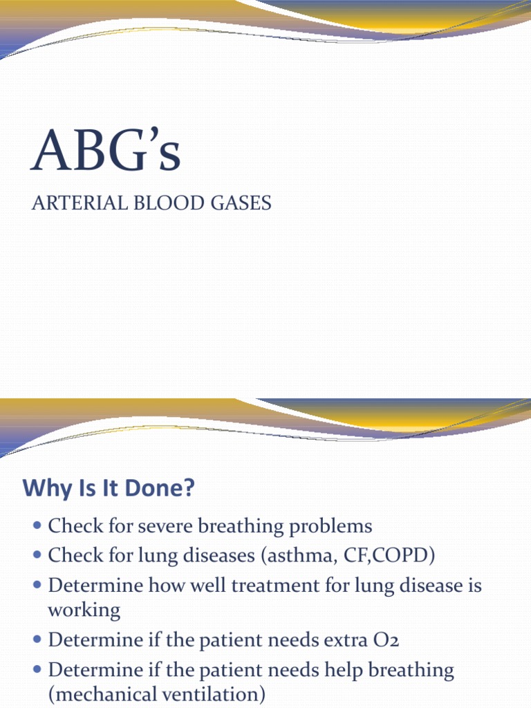 ABG's | PDF | Blood | Carbon Dioxide