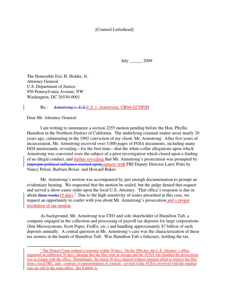 Holder Letter v. 2 | PDF | Eric Holder | Mootness