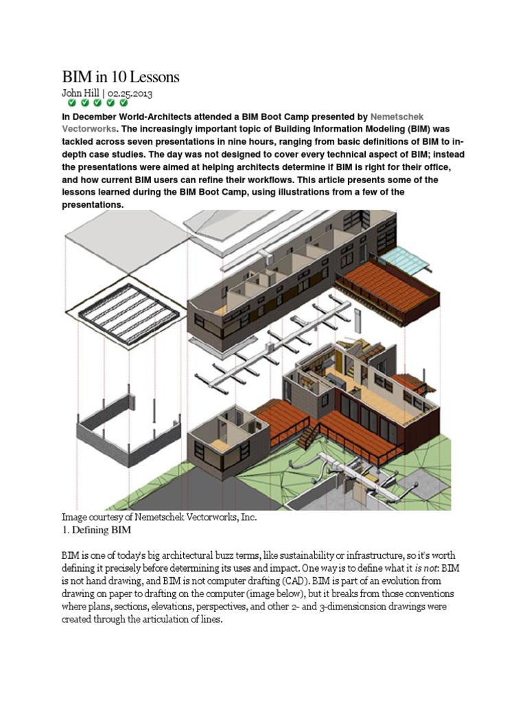 BIM in 10 Lessons | PDF | Building Information Modeling | Engineering