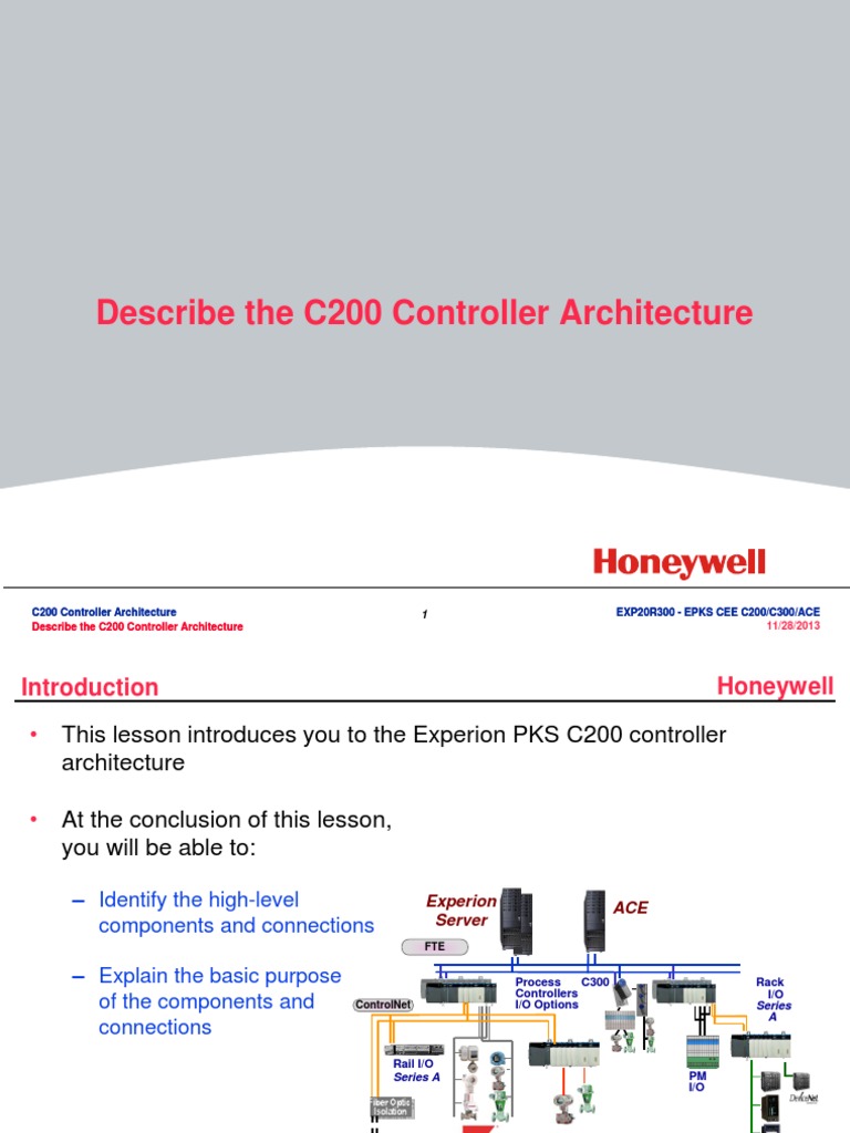 02 20R300 1 C200 Controller Architecture | PDF | Input/Output | Ethernet