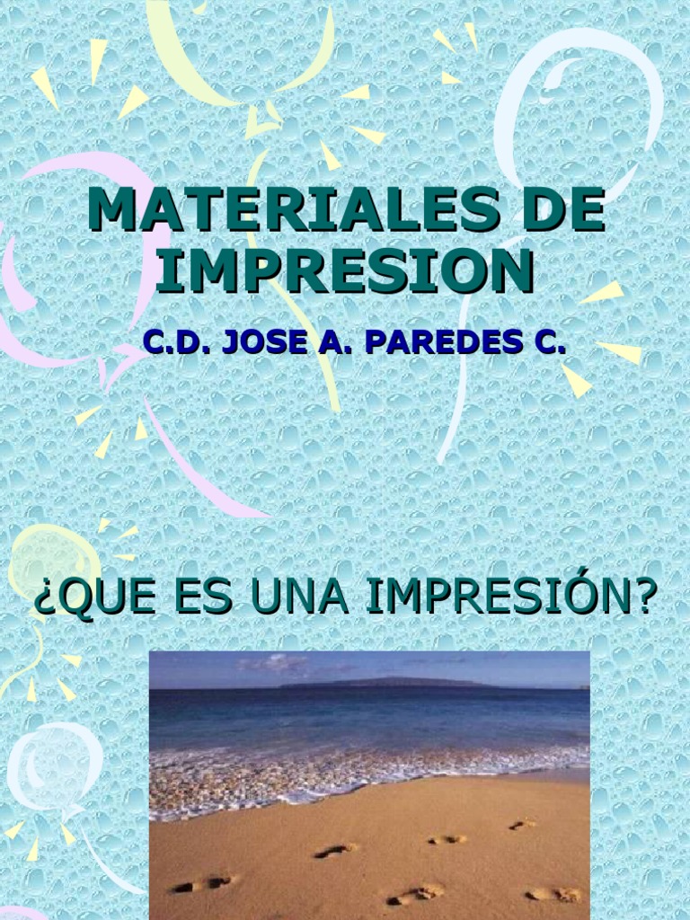 Materiales de Impresion | PDF | Silicona | Dentadura postiza