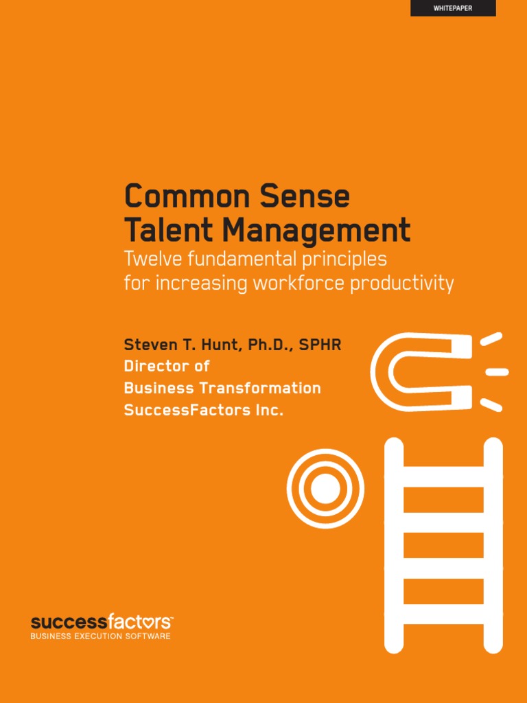 Common Sense Talent Management | PDF | Talent Management | Goal