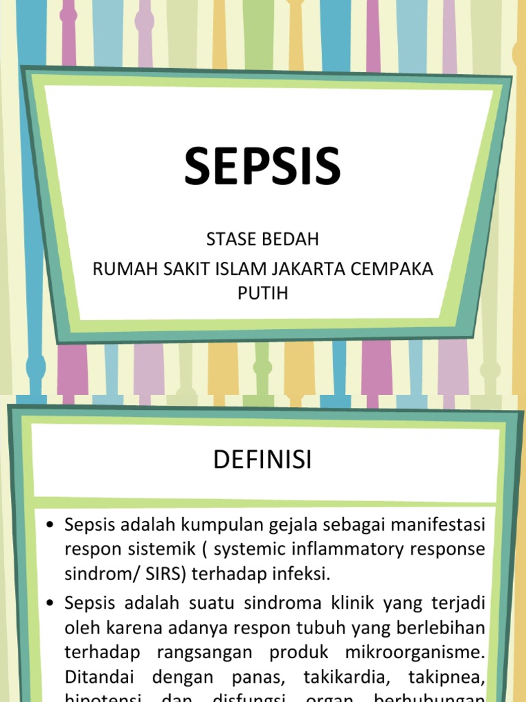 Definisi dan Gejala Sepsis | PDF