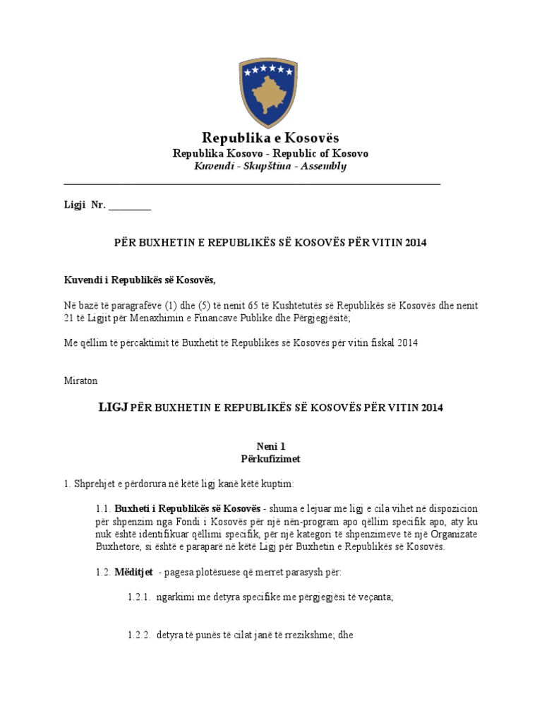 Buxheti 2014 | PDF