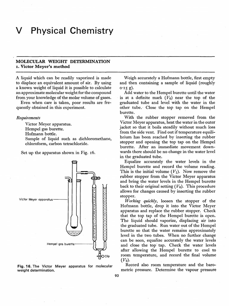 Victor Meyer | PDF | Vapor | Gases