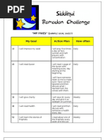 Suggested Weekly Study Plan | PDF | Quran | Islam