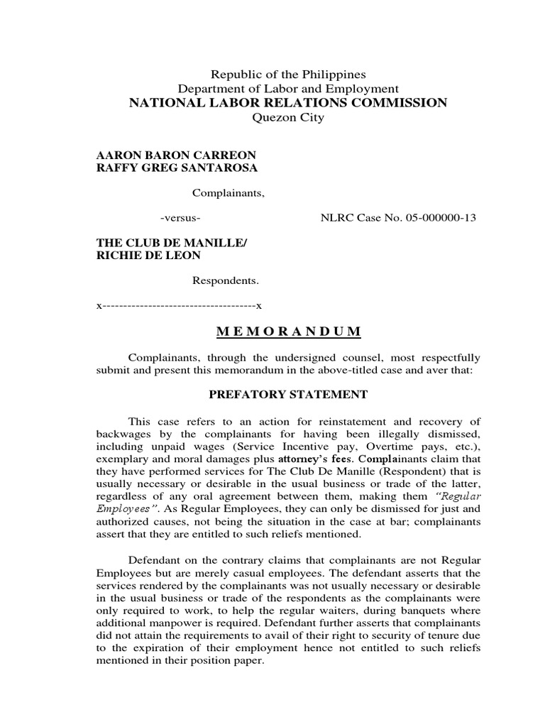 Memorandum | PDF | Overtime | Employment