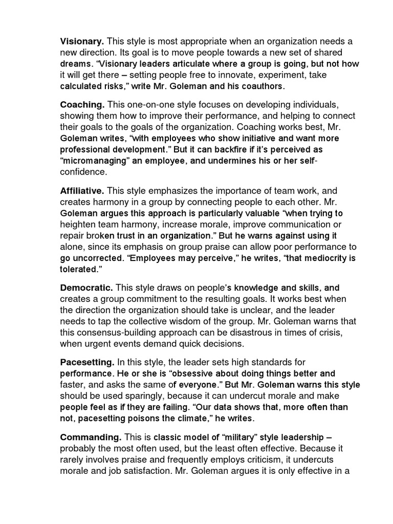 Leadership | PDF