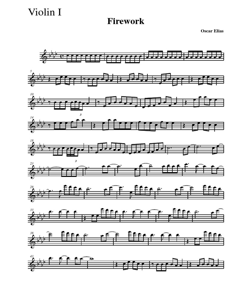 Firework Violin 1 | PDF
