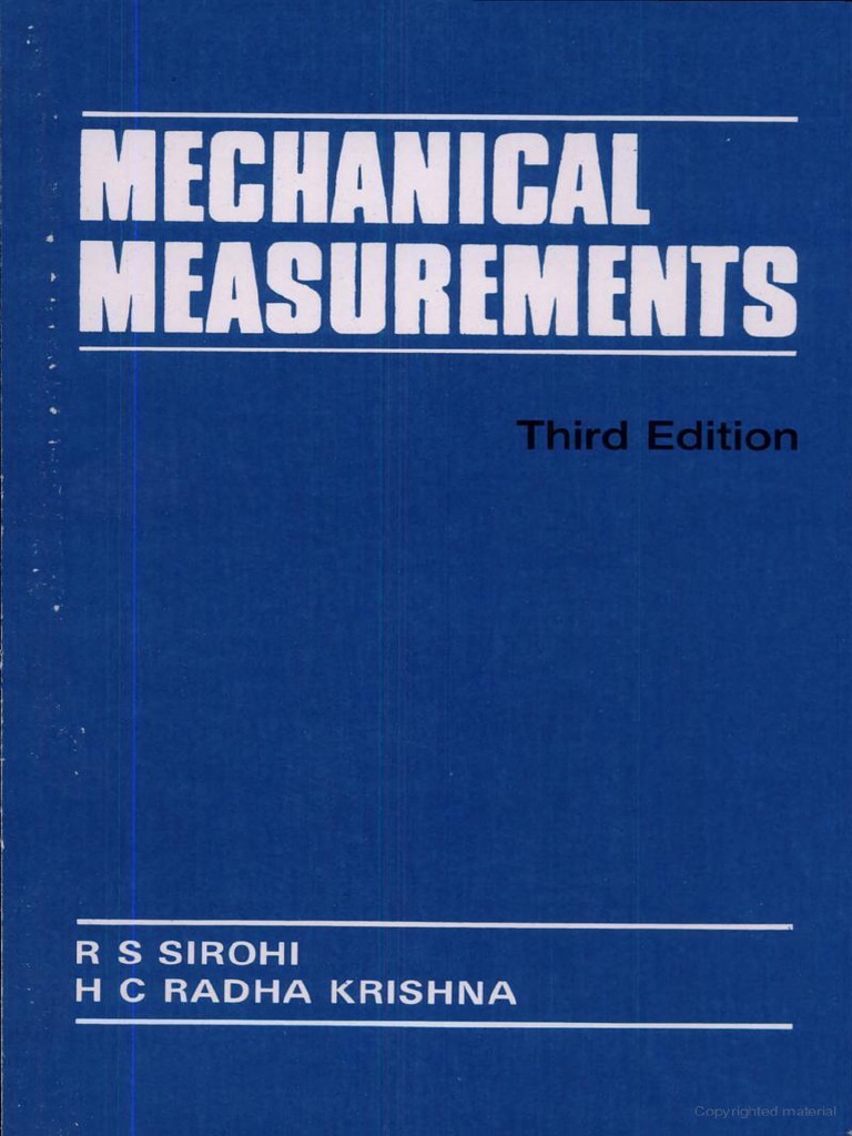 Mechanical Measurements | PDF