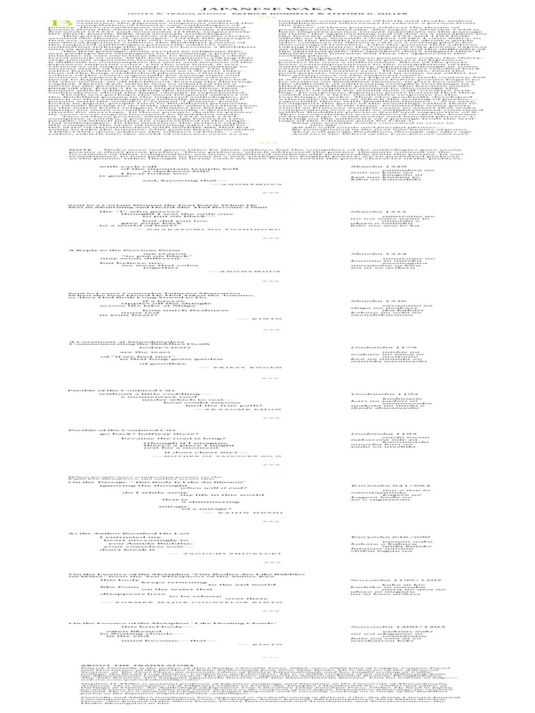 Japanese Waka | Japanese Poetry | Poetry