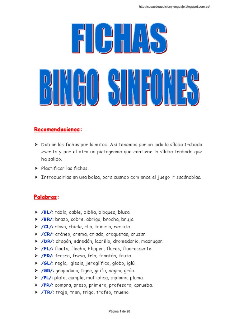 Bingo Sinfones | PDF