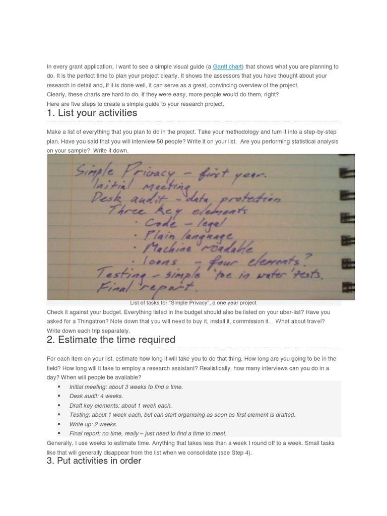 Sample Gantt Chart For Project Paper | PDF | Business | Computing