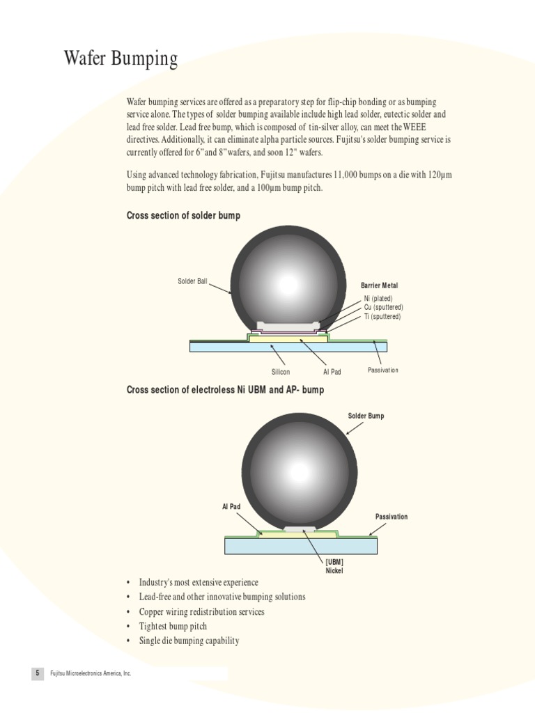 Wafer Bumping | PDF | Solder | Wafer (Electronics)