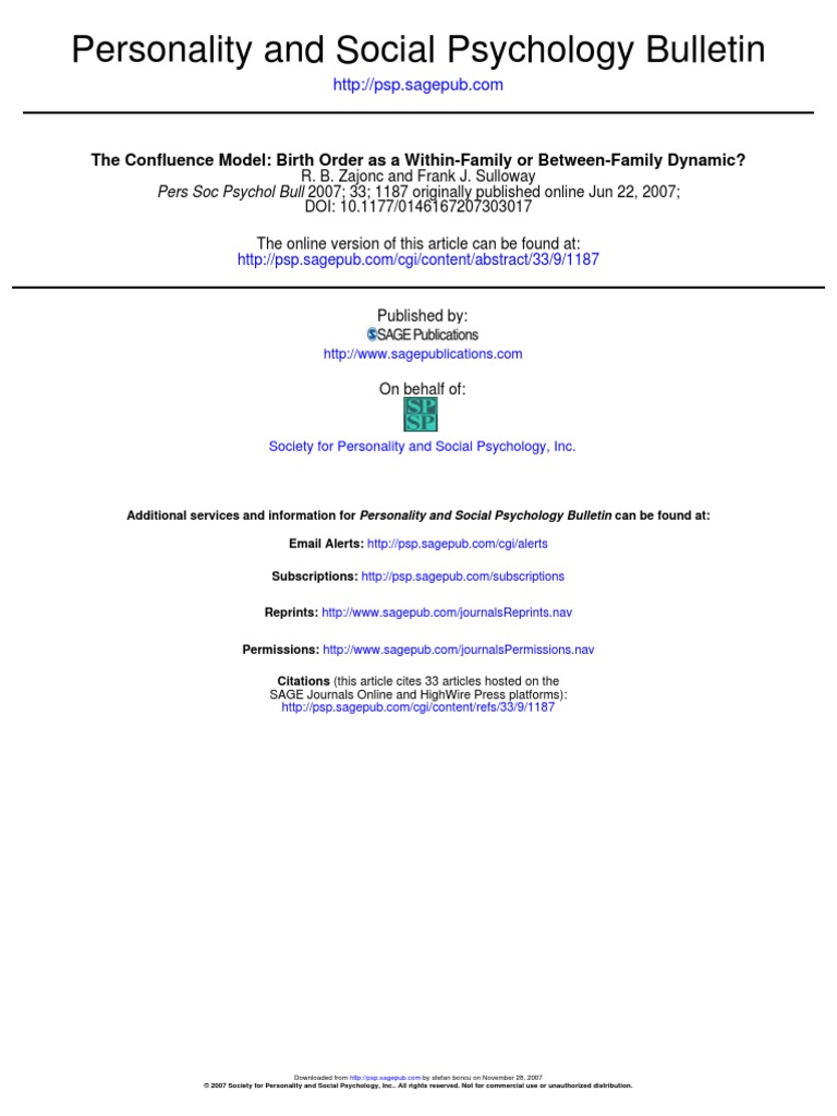 Birth Order 4 | PDF | Sibling | Intelligence Quotient