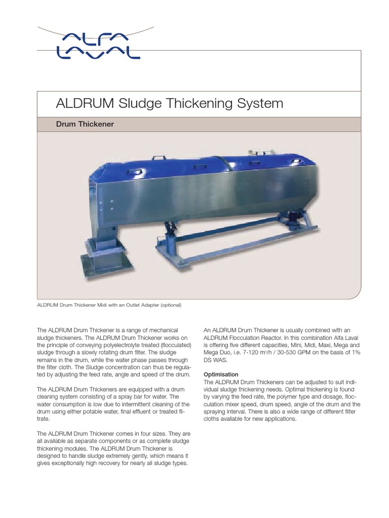 ALDRUM Drum Thickener | PDF | Chemistry | Chemical Engineering