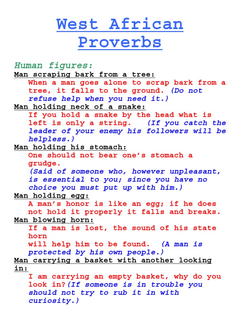 African Proverbs | PDF | Reptile | Crocodile