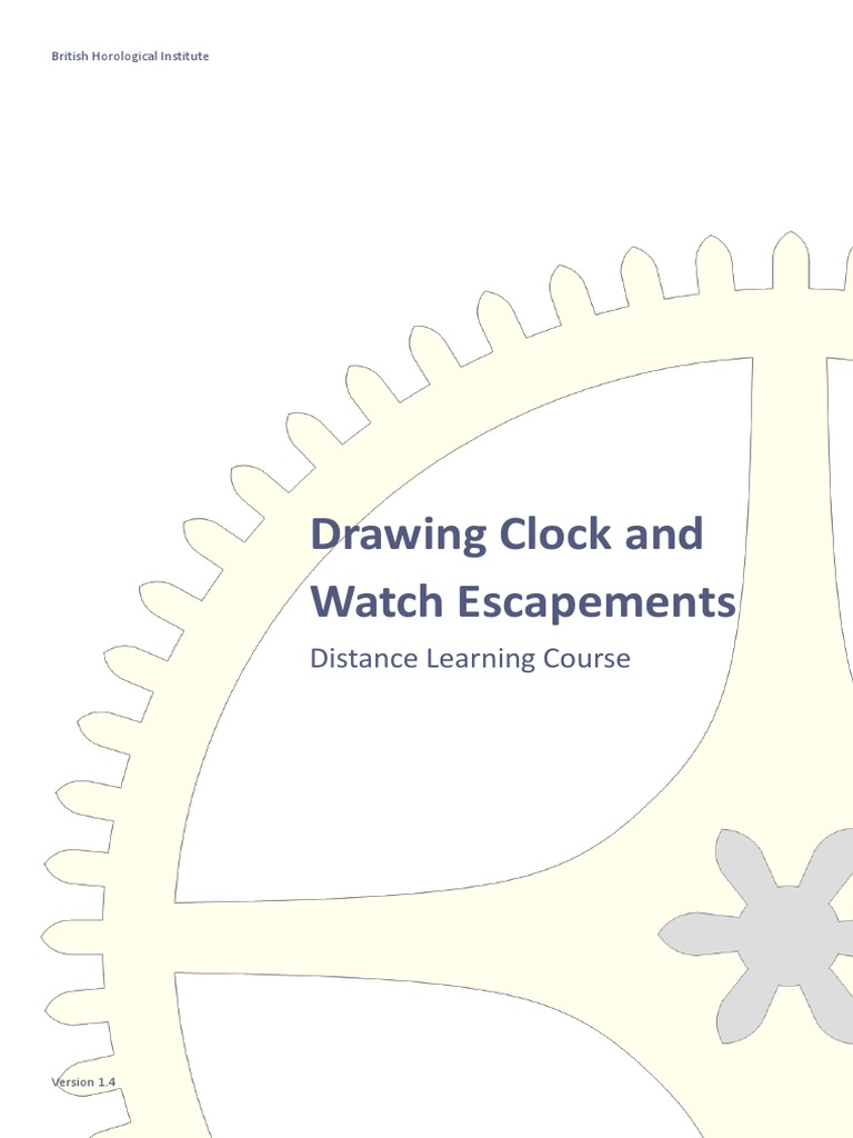 Drawing Escapements Version 1.4 DS | PDF | Horology | Machines