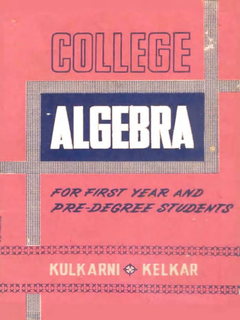 College Algebra (9th Ed) (1973) (Gnv64) | PDF | Set (Mathematics) | Numbers