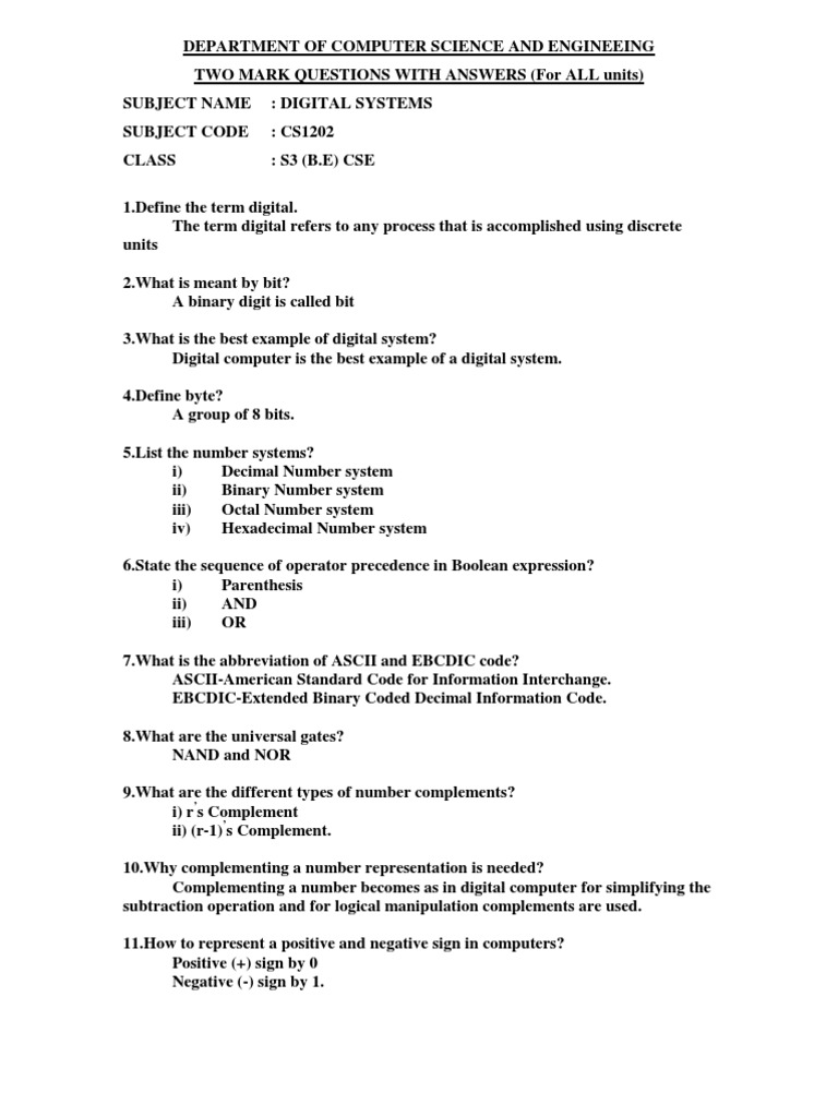 Digital Principle and System Design | PDF | Random Access Memory ...