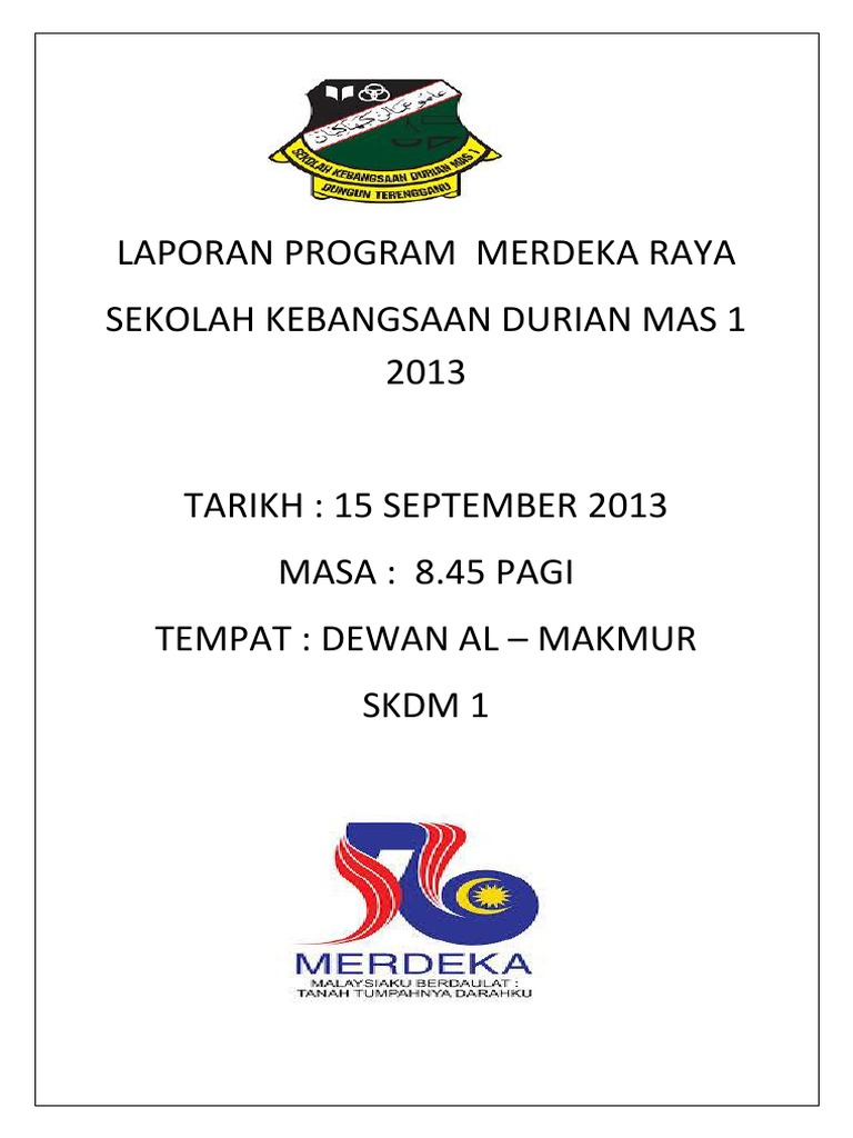 Laporan Program Sambutan Ambang Merdeka | PDF