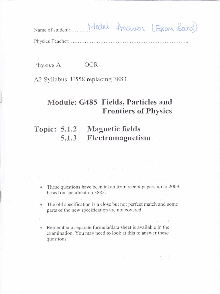 FP&F - Magnetism & Electromag | PDF | Inductor | Anode