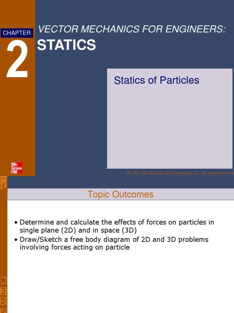 Chapter 2 Static of Particles | PDF | Sine | Euclidean Vector