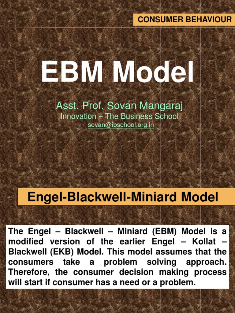 EBM Model | PDF | Consumer Behaviour | Epistemology