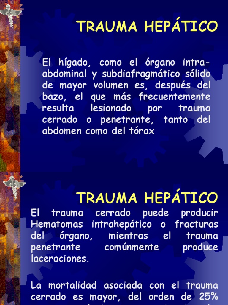 Trauma Hepático | PDF | Hígado | Lesión