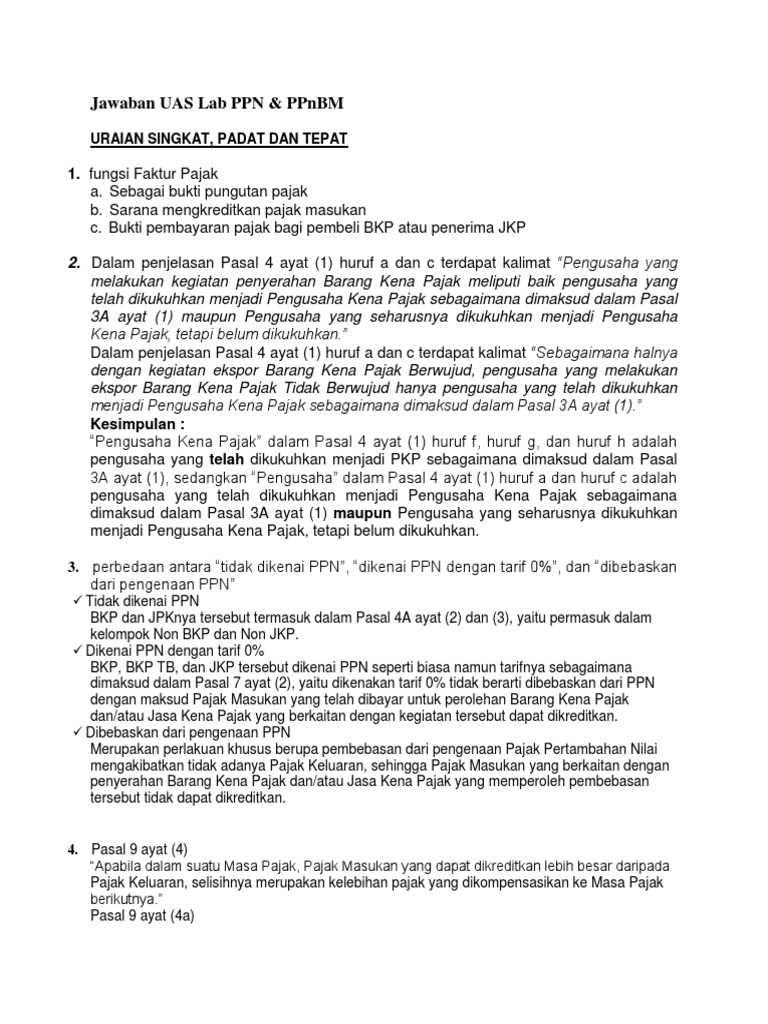 Panduan Lengkap PPN & PPnBM: Fungsi, Perbedaan, dan Perhitungan | PDF