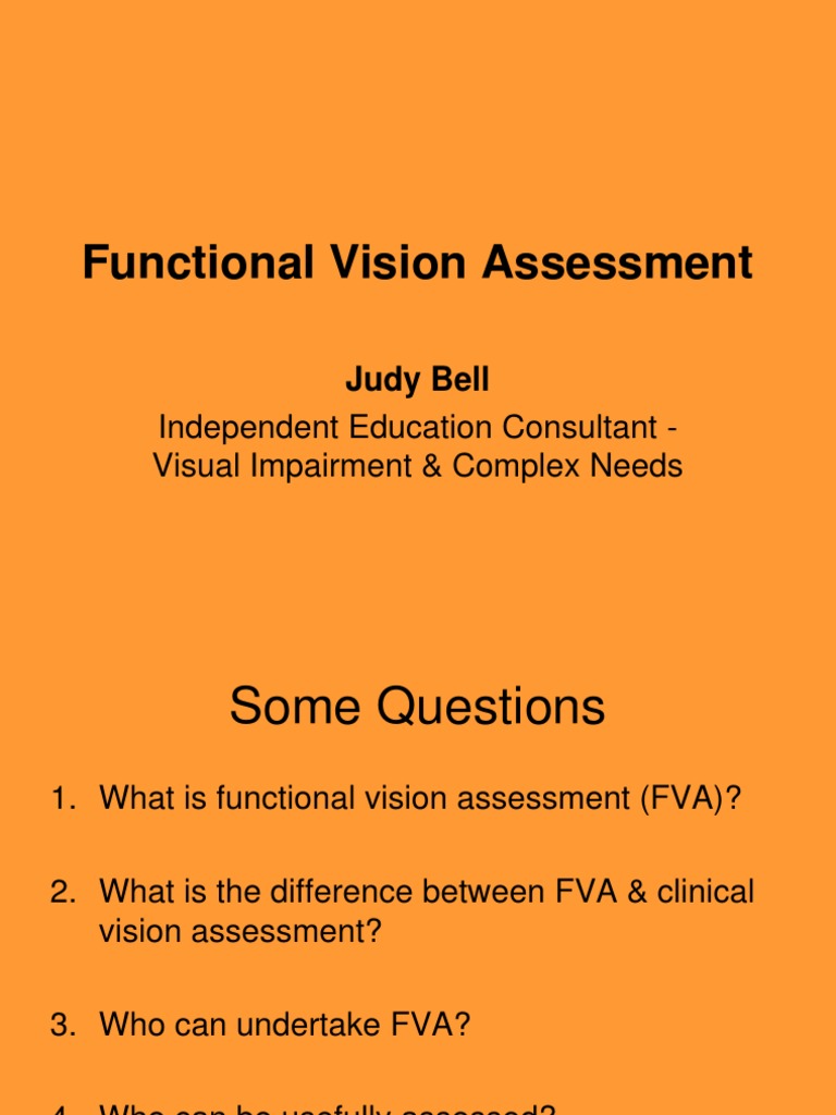 Functional Vision Assessment | Visual Perception | Eye
