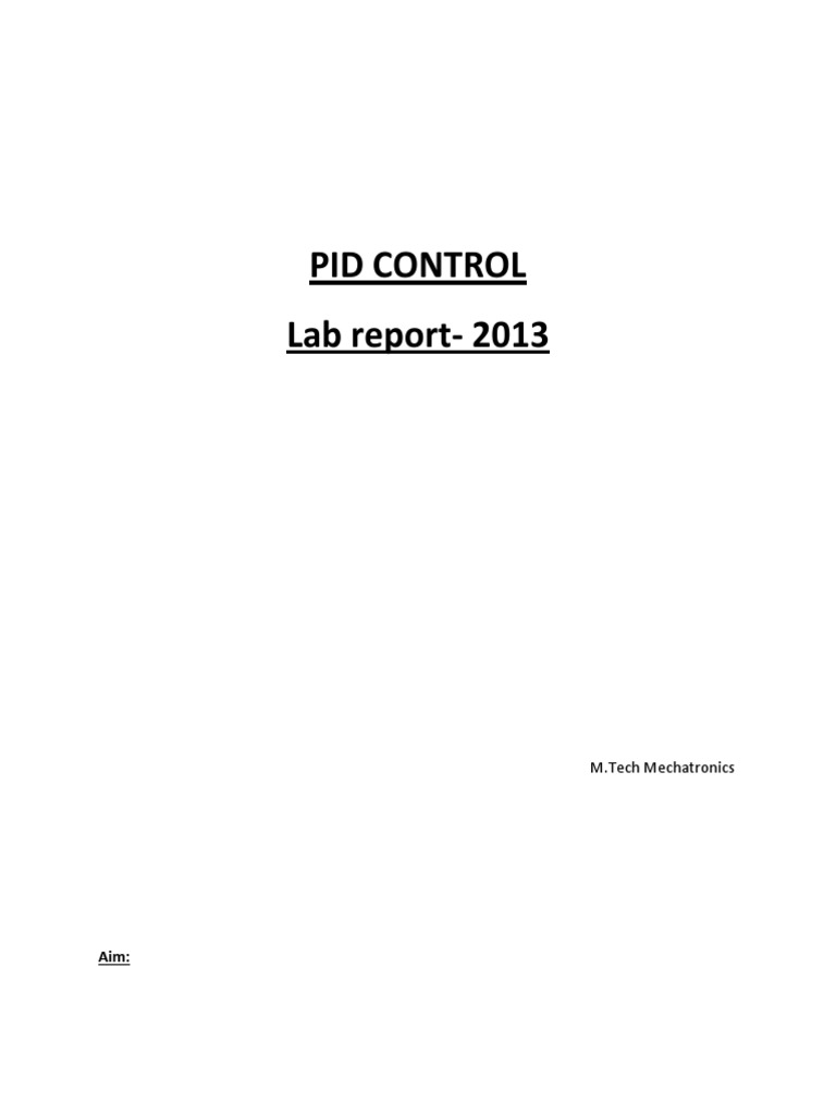 PID Control Using Scilab | PDF | Science Technology Engineering And Mathematics | Cybernetics
