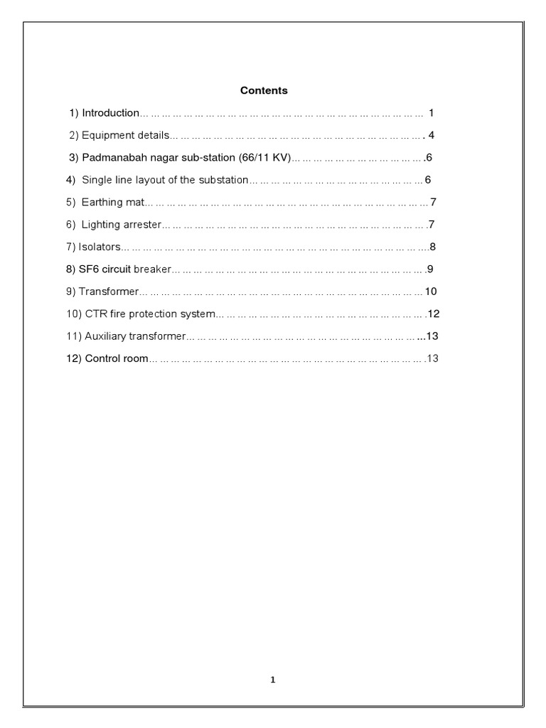 Visit On Substation Report | PDF | Electrical Substation | Transformer