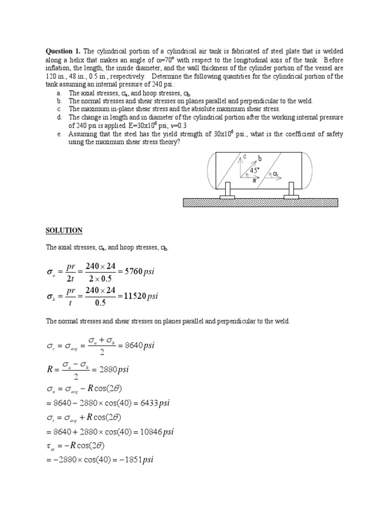 Mechanics of Materials | PDF | Stress (Mechanics) | Strength Of Materials